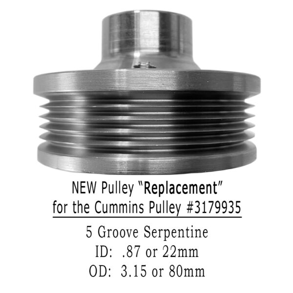 CUMMINS PULLEY 3179935 REPLACEMENT - Hagemeister Enterprises Inc. (HEI ...